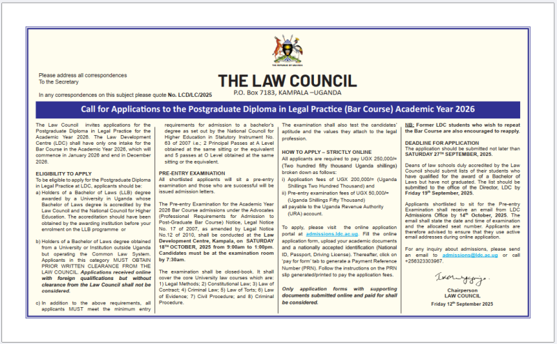 Law Development Centre – A Tradition of Legal Excellence